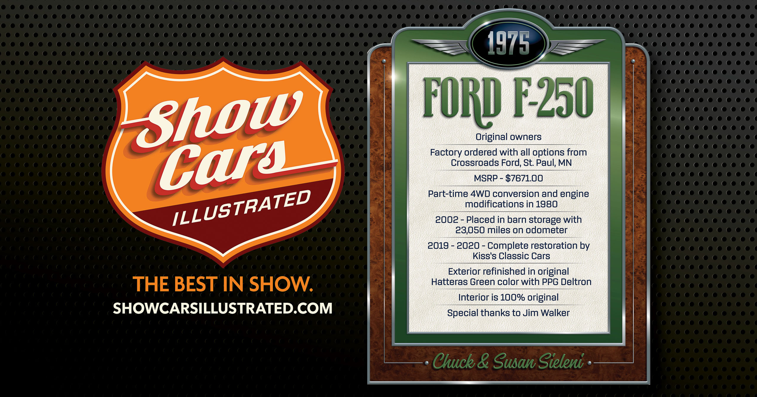Car Show Spec Boards | VINTAGE THEME - Show Car Signs - Car Show ...