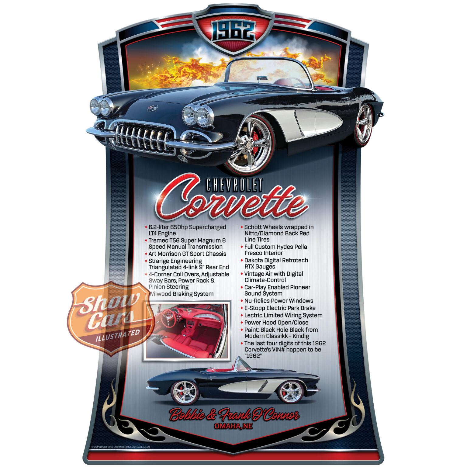 Car Show Boards & Car Show Signs PVC Cut-To-Shape - Show Cars Illustrated